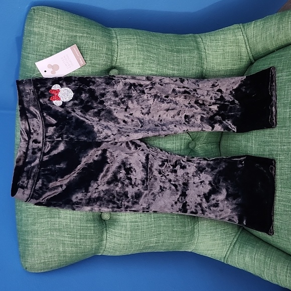 Disney | Bottoms | Disney Minnie Mouse Girls Velvet Flare Pants | Poshmark